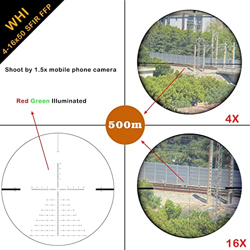WestHunter Optics WHI 4-16x50 SFIR FFP Precision 1/10 MIL Scopes