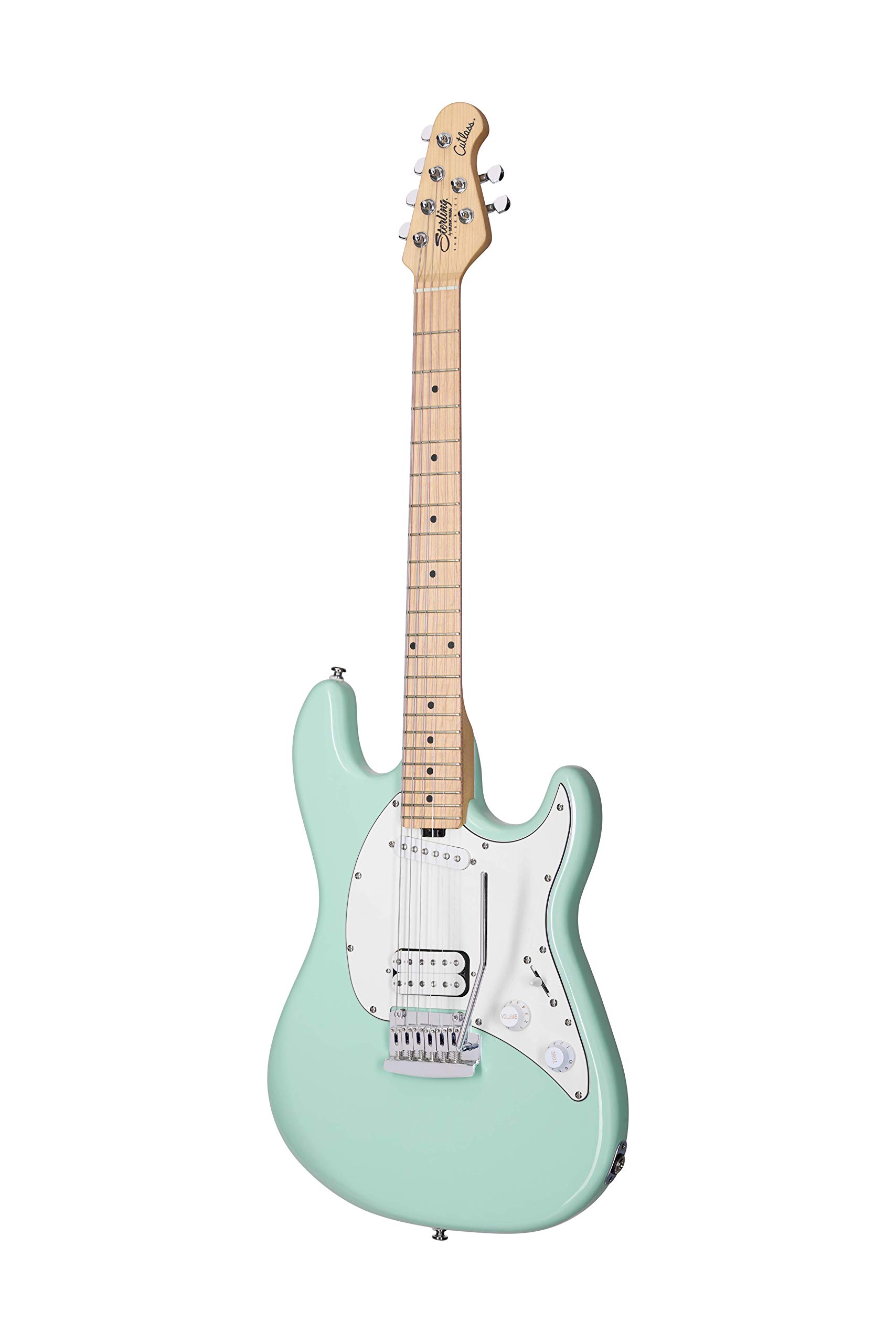 Sterling by Music Man 6 String Solid-Body Electric Guitar, Right, Mint Green (CTSS30HS-MG-M1)