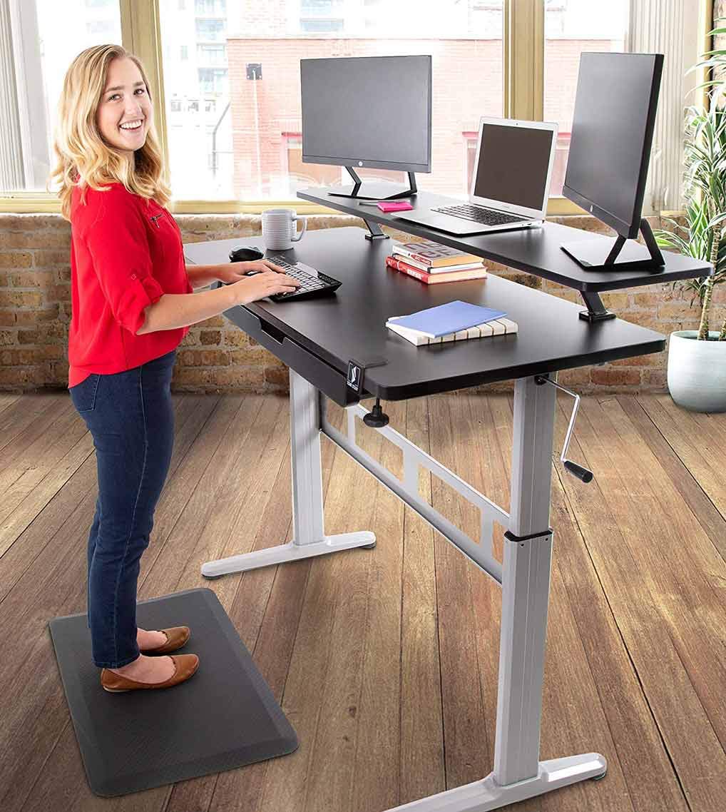 Stand Steady Clamp-On Desk Drawer | Under Desk Storage with Damage-Free Easy Installation - No Drilling Required | Six Compartment Organizer for Pens, Pencils, Clips & More! (31.5 L x 12 D x 5.5 H)