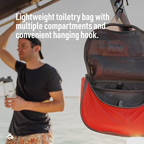 Sea to Summit TravellingLight Hanging Toiletry Bag, Travel Organizer for Men and Women, Large, Orange