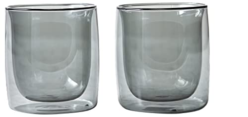 ZWILLING Sorrento 2-pc Double-Wall Tumbler Glass Set - Smoke Grey