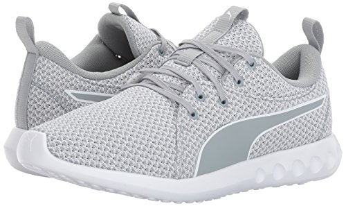 PUMA Women's Carson 2 Knit Wn, Quarry-Puma White, 8.5 M US