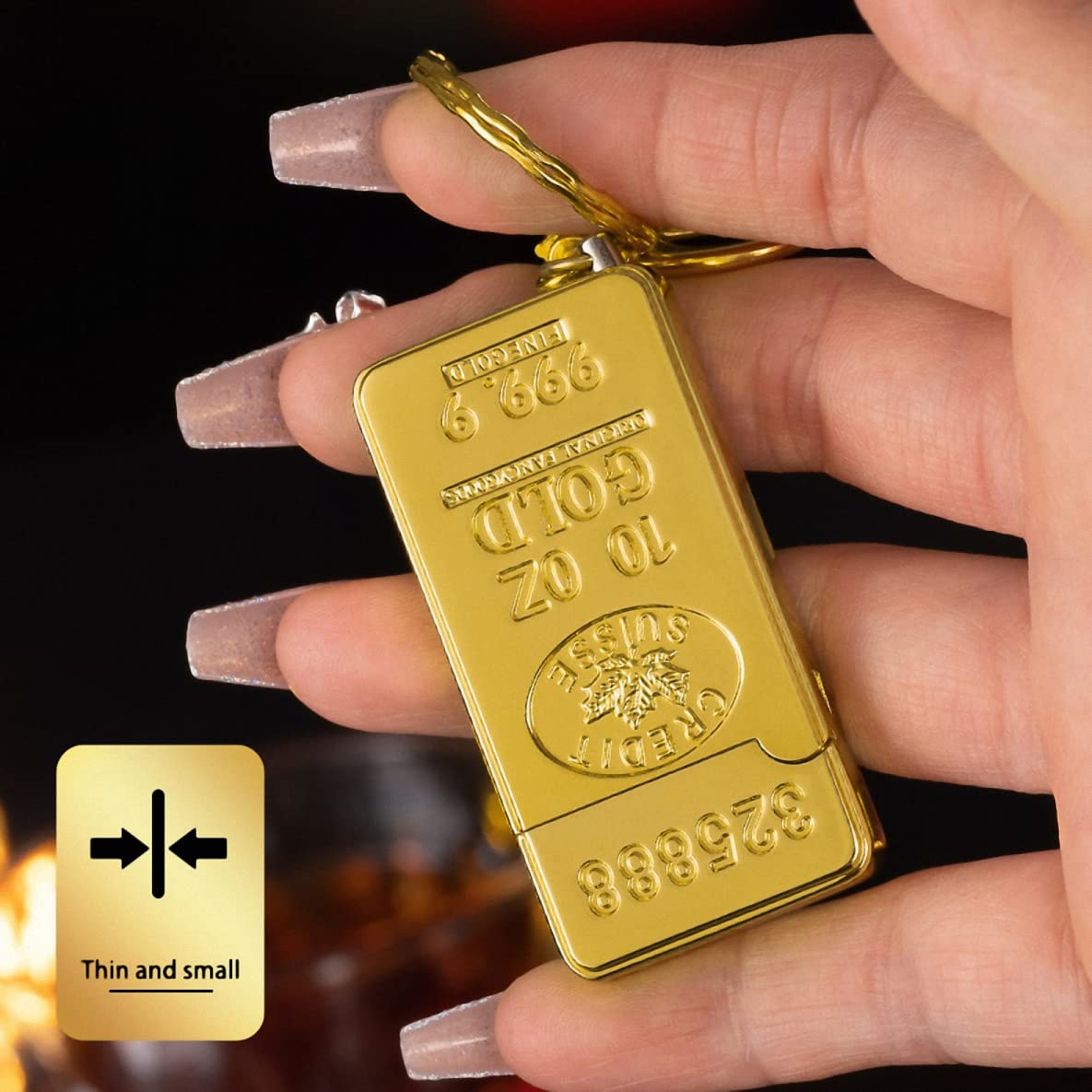 Permanent Flint Keychain,10000 Times Reusable Keychain Match, Keychain Lighter Waterproof Match,Oil Lighter, Permanent Match,Waterproof Emergency Survival Camping Keychain Lighter for Outdoor