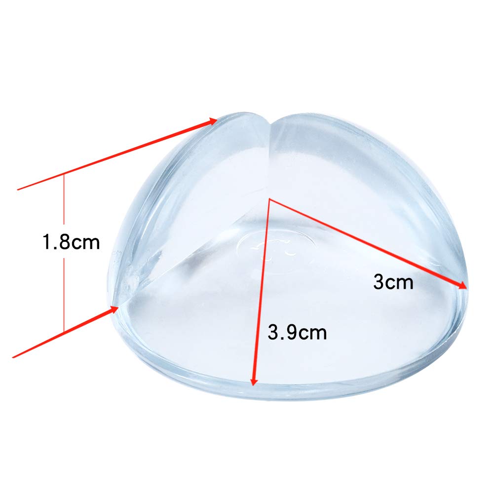 Safety Corner Protectors Guards 20 Pack Large Clear Table Corner Guards to Prevent Child Injuries Pefect Anti-Collision for Baby Safety