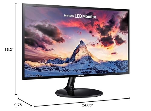 SAMSUNG 27" FHD Flat Monitor with Super-Slim Design - LS27F354FHNXZA, Black