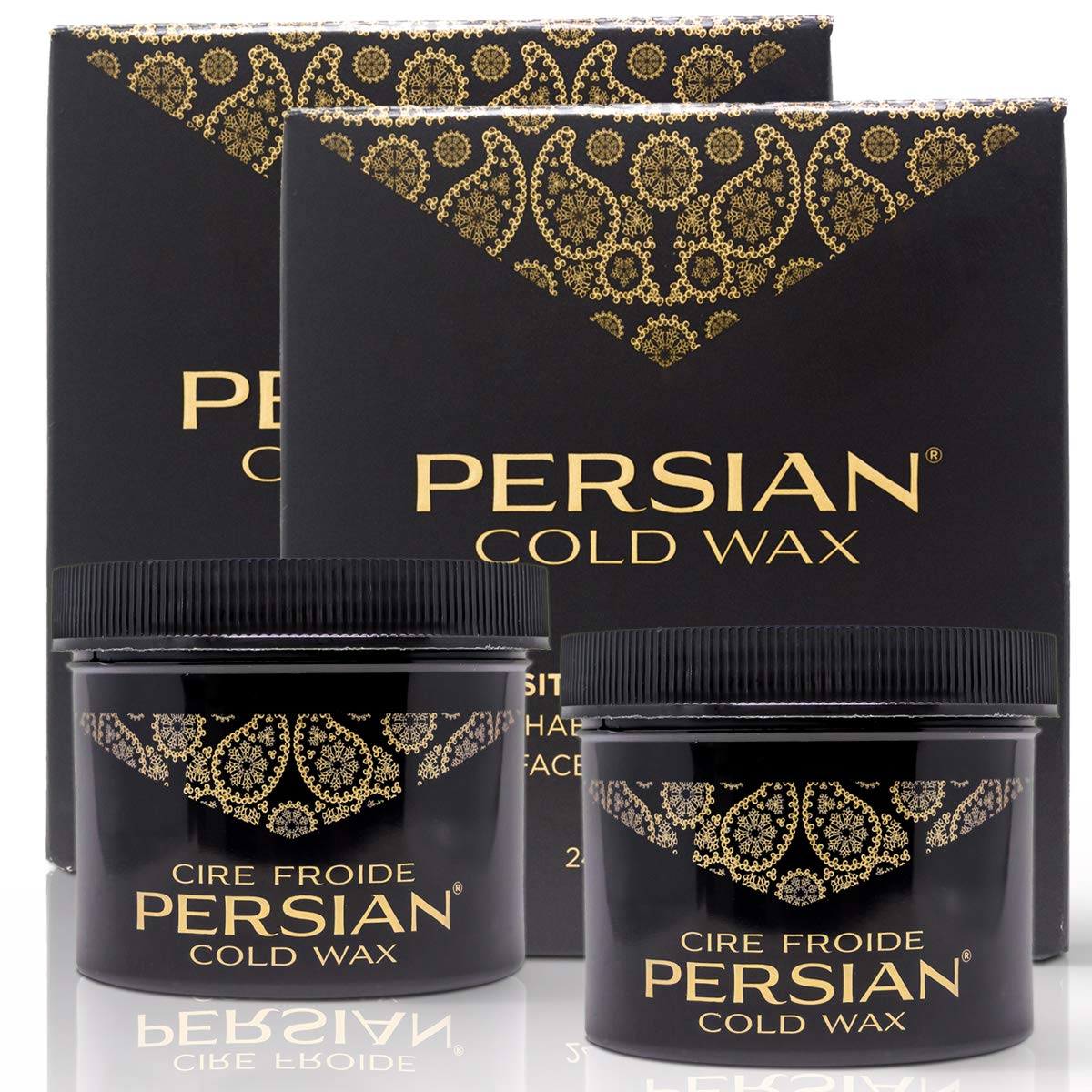Persian Hair Removal Cold Wax Kit, 8 Fl Oz (Pack of 2)