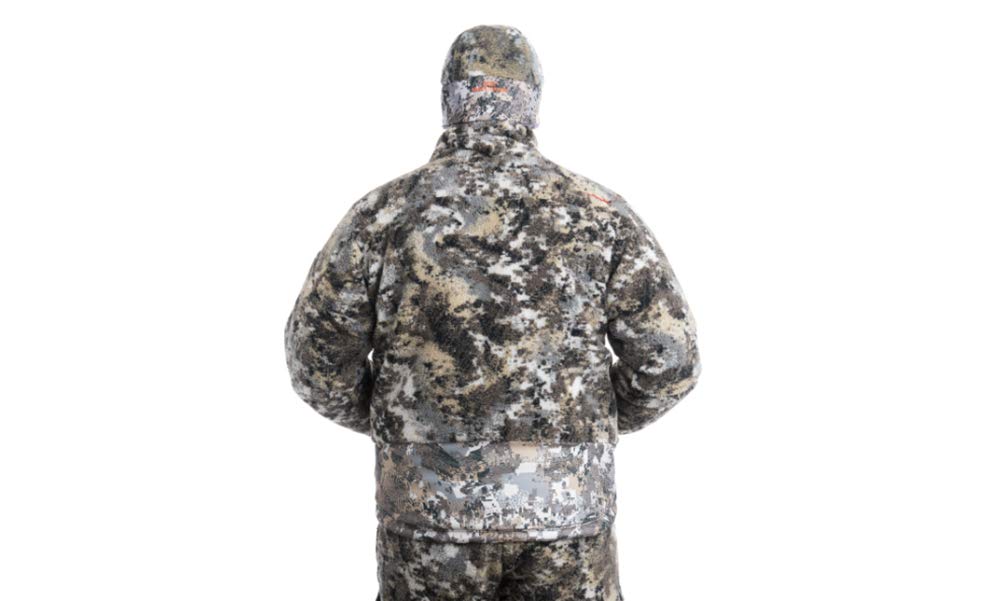 Sitka Men's Quiet Gore-Tex Windstopper Insulated Hunting Fanatic Jacket, Optifade Elevated II, L