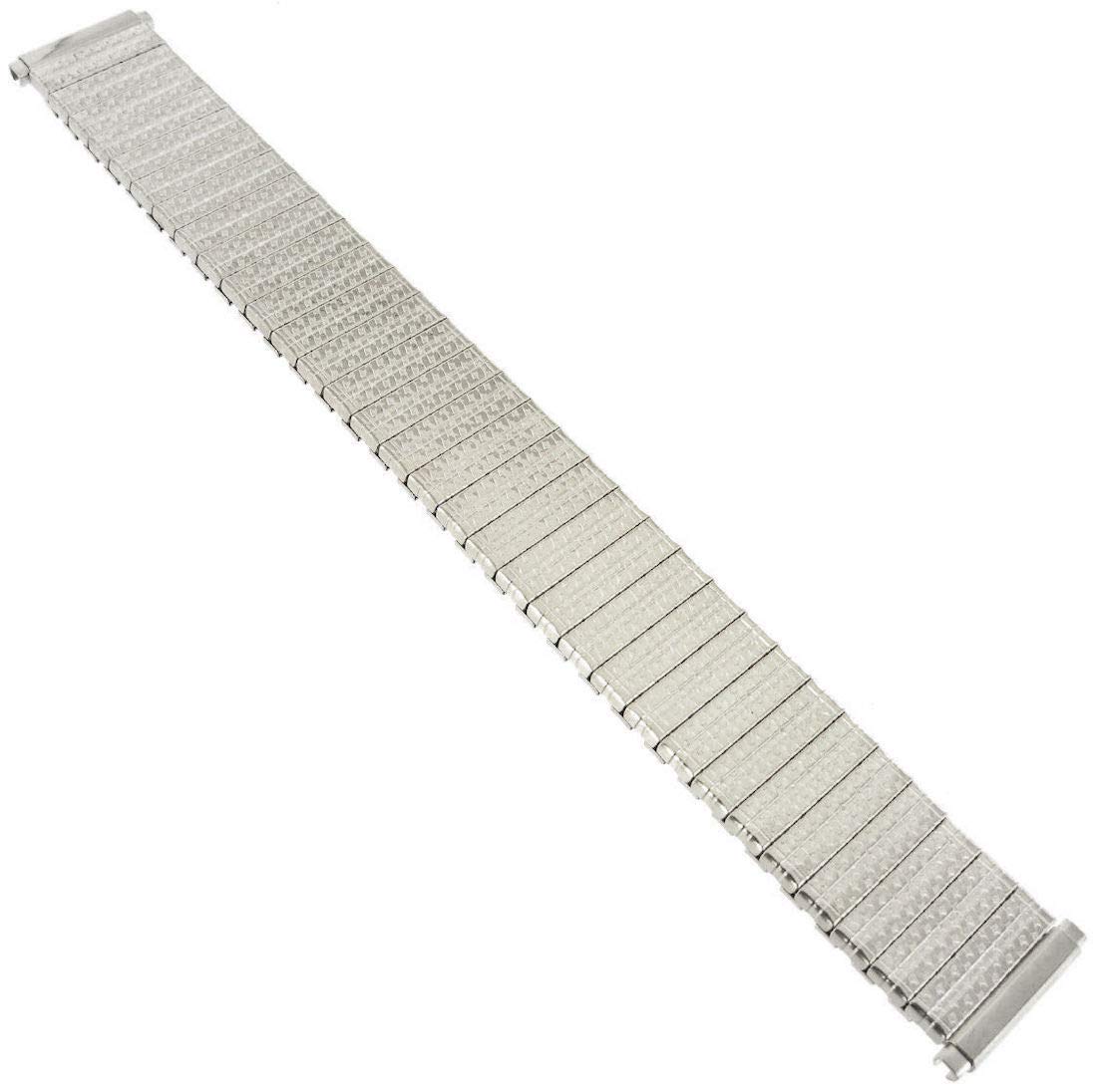 Speidel 16-21MM MEDIUM LENGTH SILVER FLEX STRETCH EXPANSION WATCH BAND STRAP 5.8 INCHES LONG