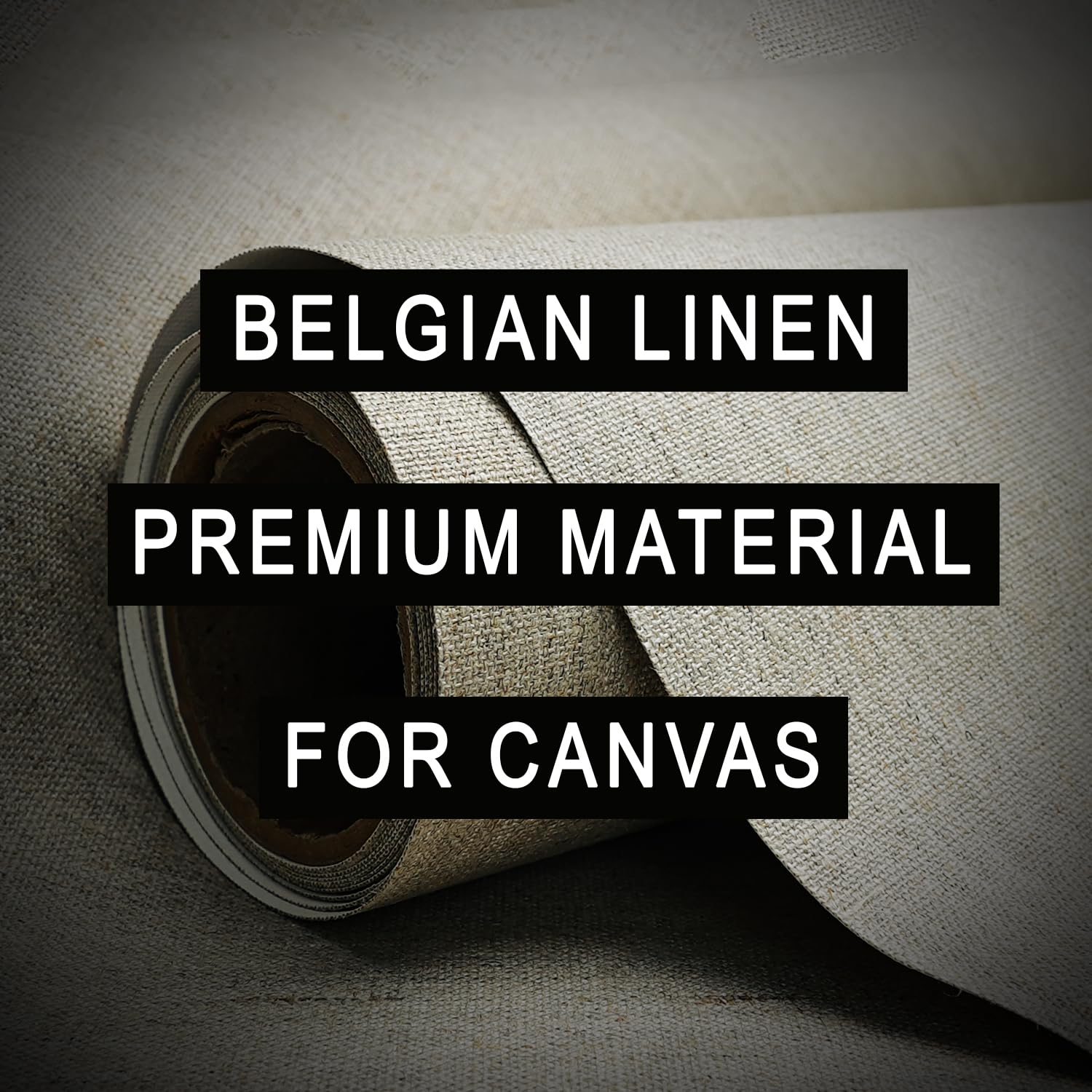 PHOENIX Linen Canvas for Painting, 8x10 Inch/6 Pack - 3/4 Inch Profile, Medium Texture - 13 Oz Triple Primed Blank Heavy Weight Professional Stretched Canvas for Oils, Acrylics, Pastels