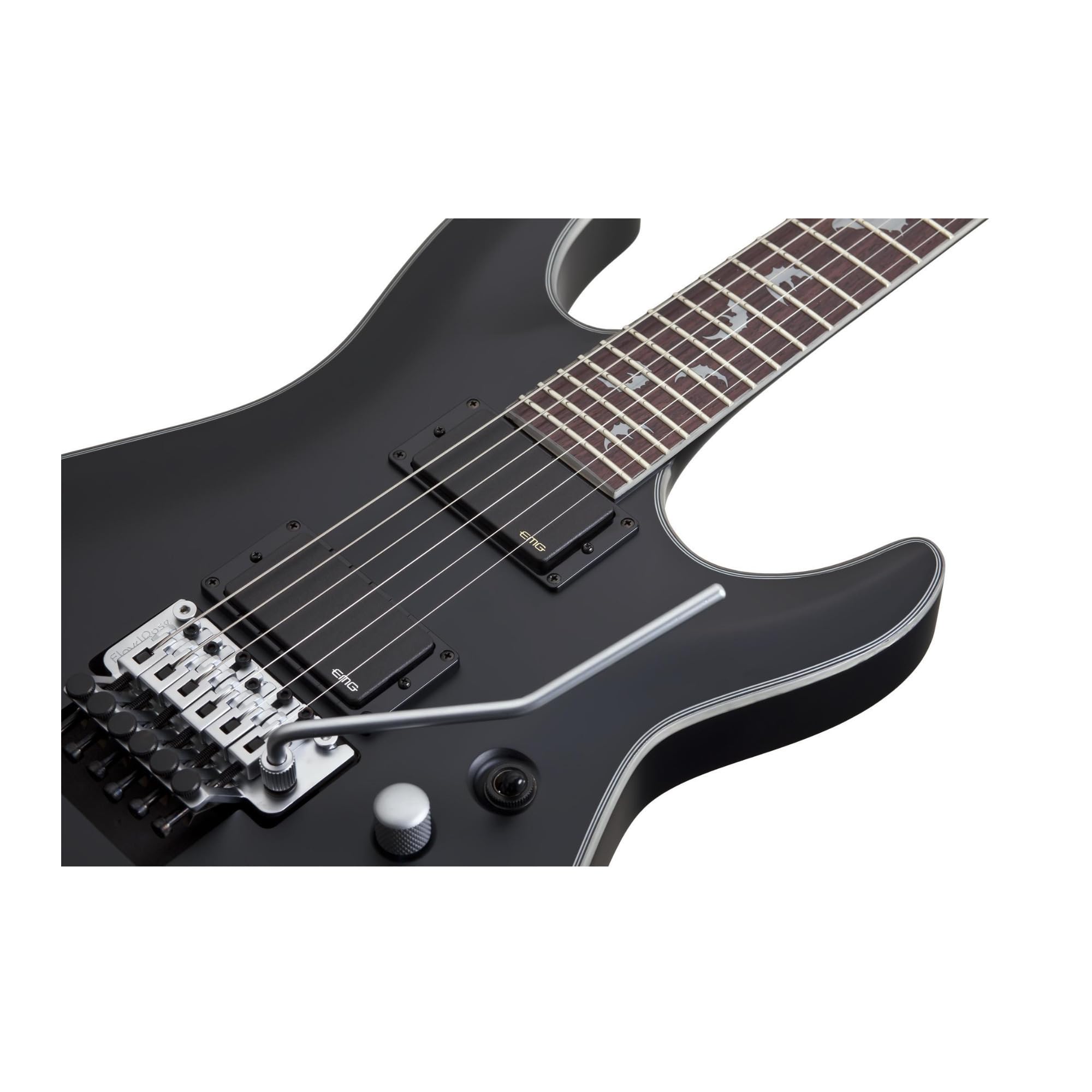 Schecter Damien Platinum 6 with Floyd Rose - Satin Black