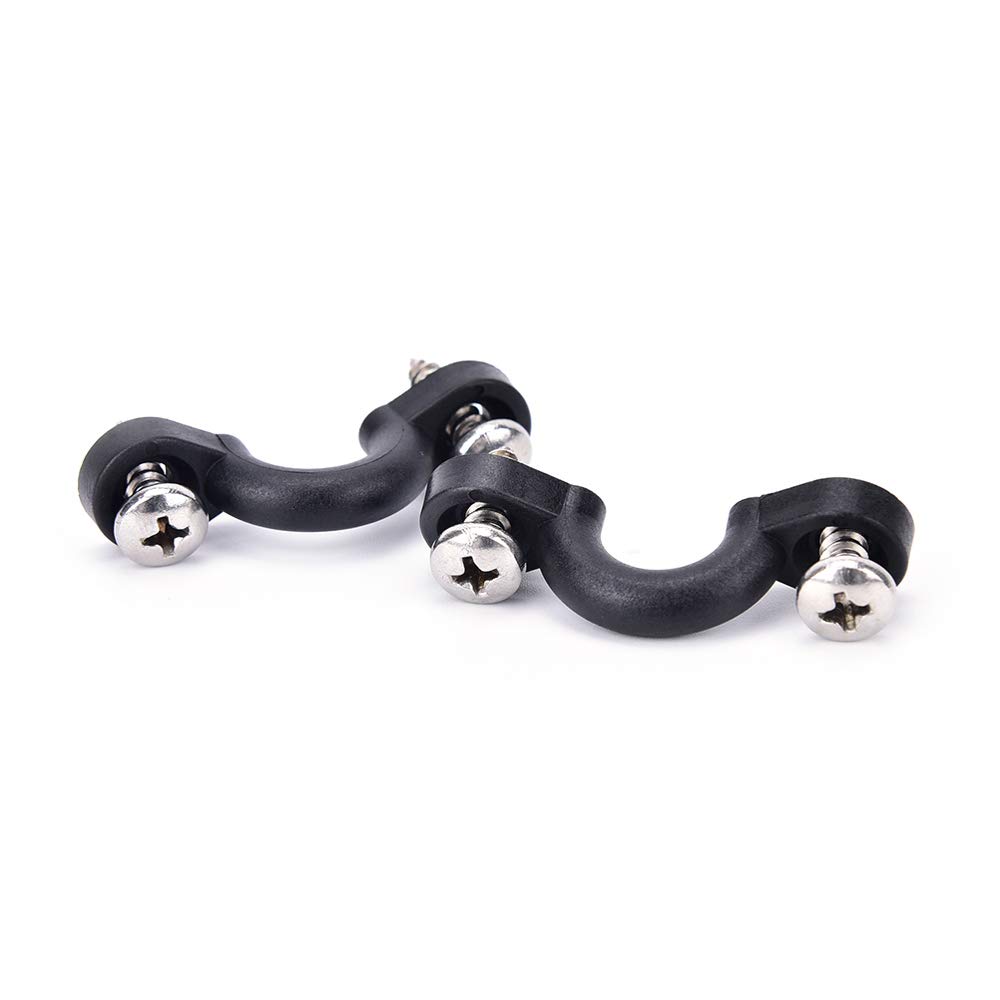 SplendoRoute Kayak Pad Eye Kit 10pcs Nylon Bungee Deck Loops with 20 Screws for Kayak