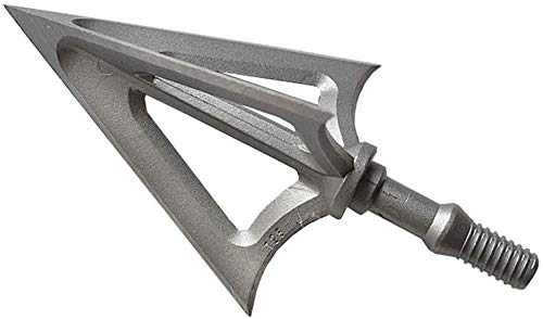 ZAXVOK Archery Broadheads 125 Grain Fixed Blades Stainless Steel Hunting Broadheads for Crossbow Recurve Bow and Compound Bow (X1-125Grain)