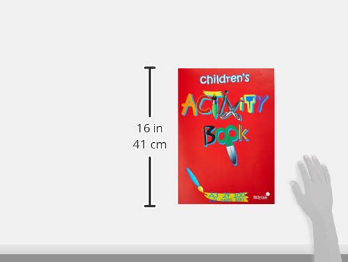 Silvine Activity Book, 420 x 297mm, Red