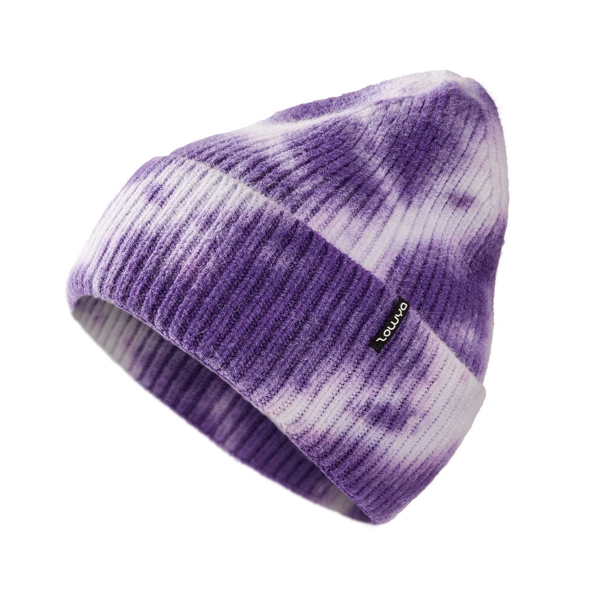 zowya Ultrawarm Winter Beanie for Men & Women Thermal Lining Double-Layer Skully Thick Knit Beanie, 1-Hat (Purple)