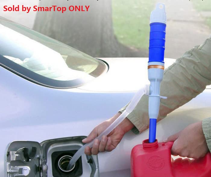 SmarTopus Electric Liquid Transfer Siphon Pump for Diesel, Fuel, Oil, Water, Battery Operated Power Siphon Pump for Gasoline (by SmarTop) 2-PACK