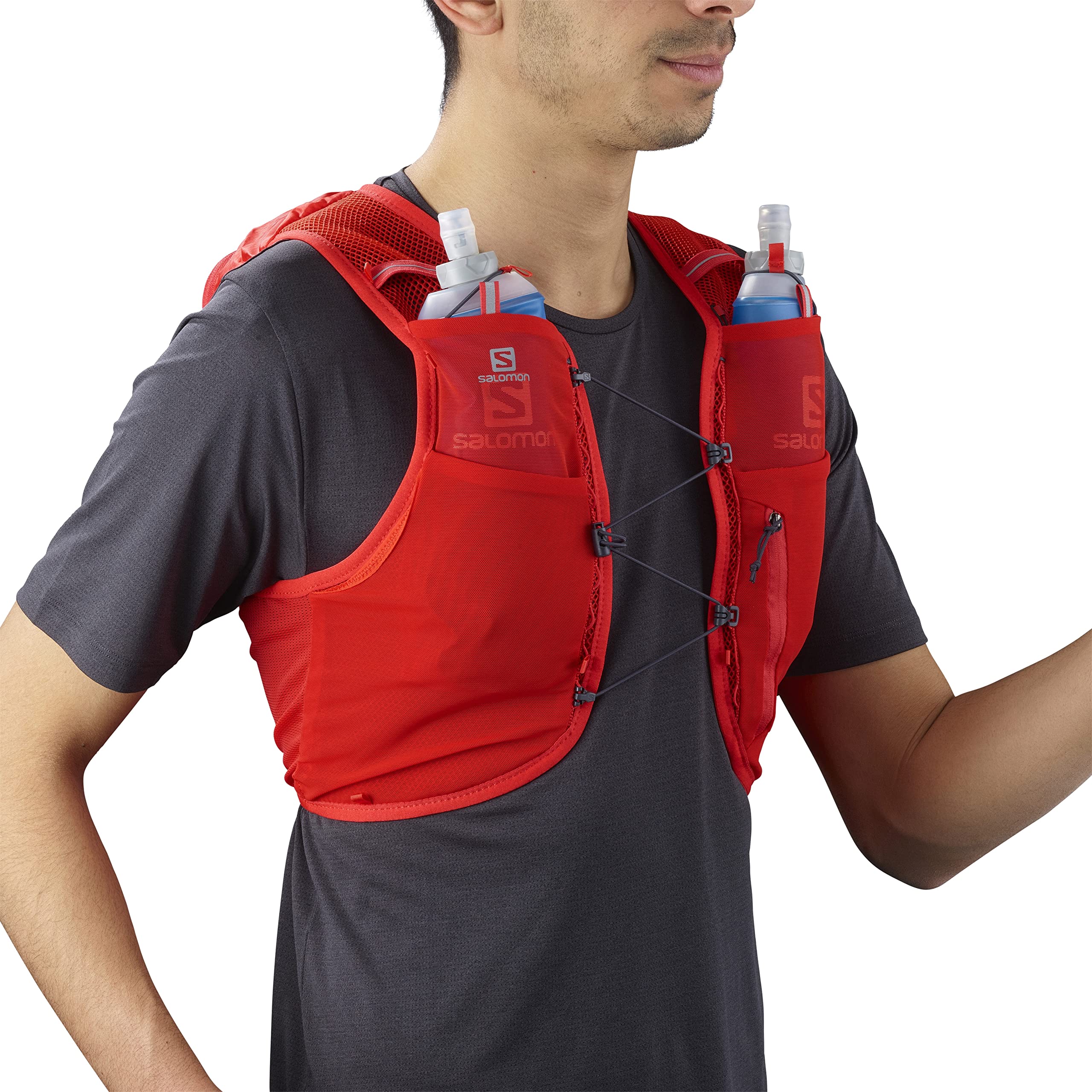 Salomon ADV HYDRA VEST 8 Running Hydration Pack , Fiery Red, M