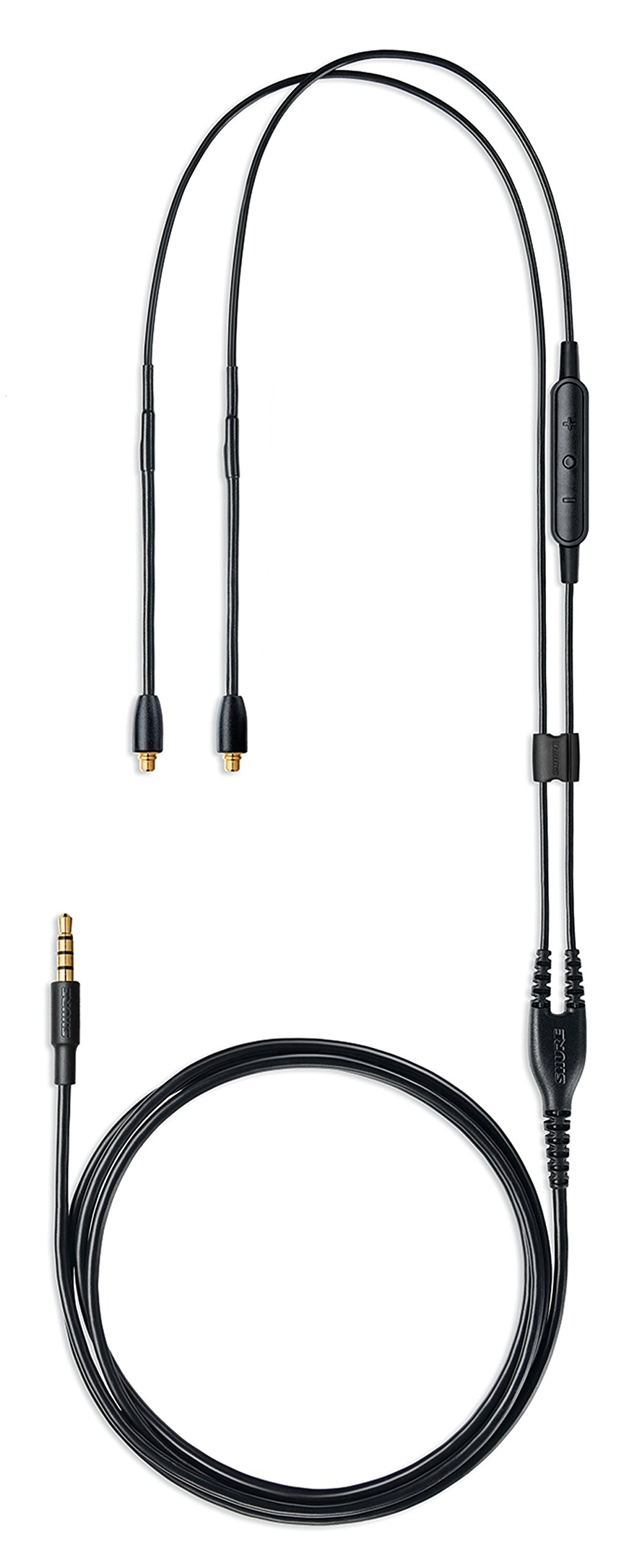 Shure SE535LTD In Ear Wireless Headphones, Red Detachable & Shure Universal Communication Cable For Detachable Se Sound Isolating Earphones, Black