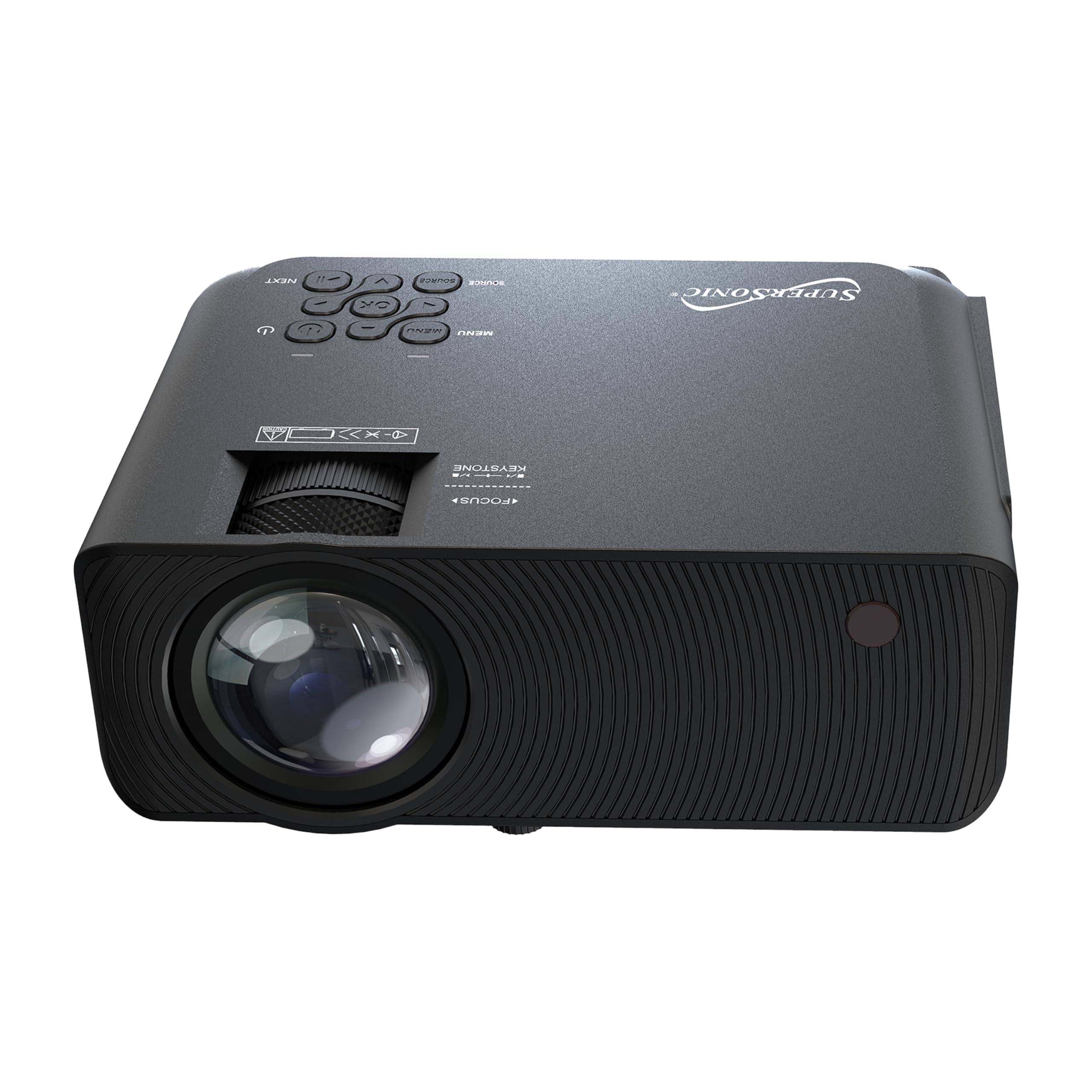 Supersonic SC-82P KIT Home Theater Projector Kit with 100” Screen, 3.97” HD Bluetooth Protable Projector, Stunning True Colors & Sharp Images, 7000 Lumens, Bluetooth Sound Bars, 1080p Support