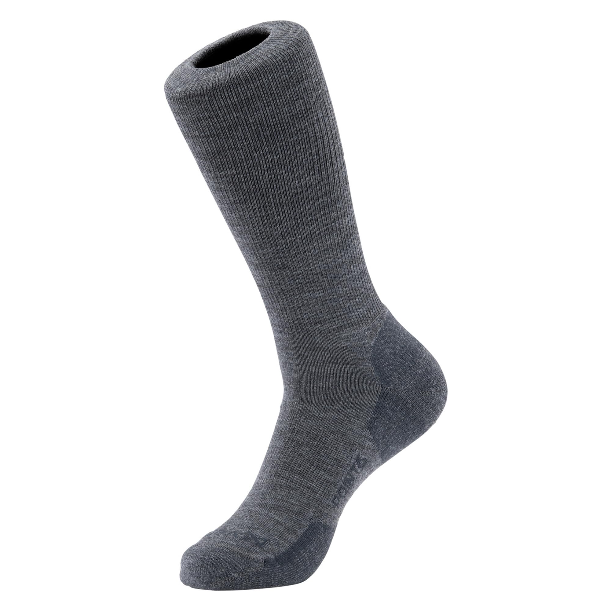 Vertx VaporCore Mens Crew Socks 10", Tactical Athletic Moisture Wicking Merino Wool Socks, for Hiking Sport Hunting EDC Gear, Quick Drying with Odor Control, Smoke Grey, Large