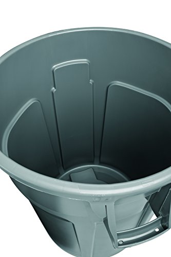 Rubbermaid Commercial Products Brute Heavy-Duty Round Recycling/Composting Bin, 20-Gallon, Recycle, Trash Can/Waste Container for Home/Garage/Bathroom/Outdoor/Driveway