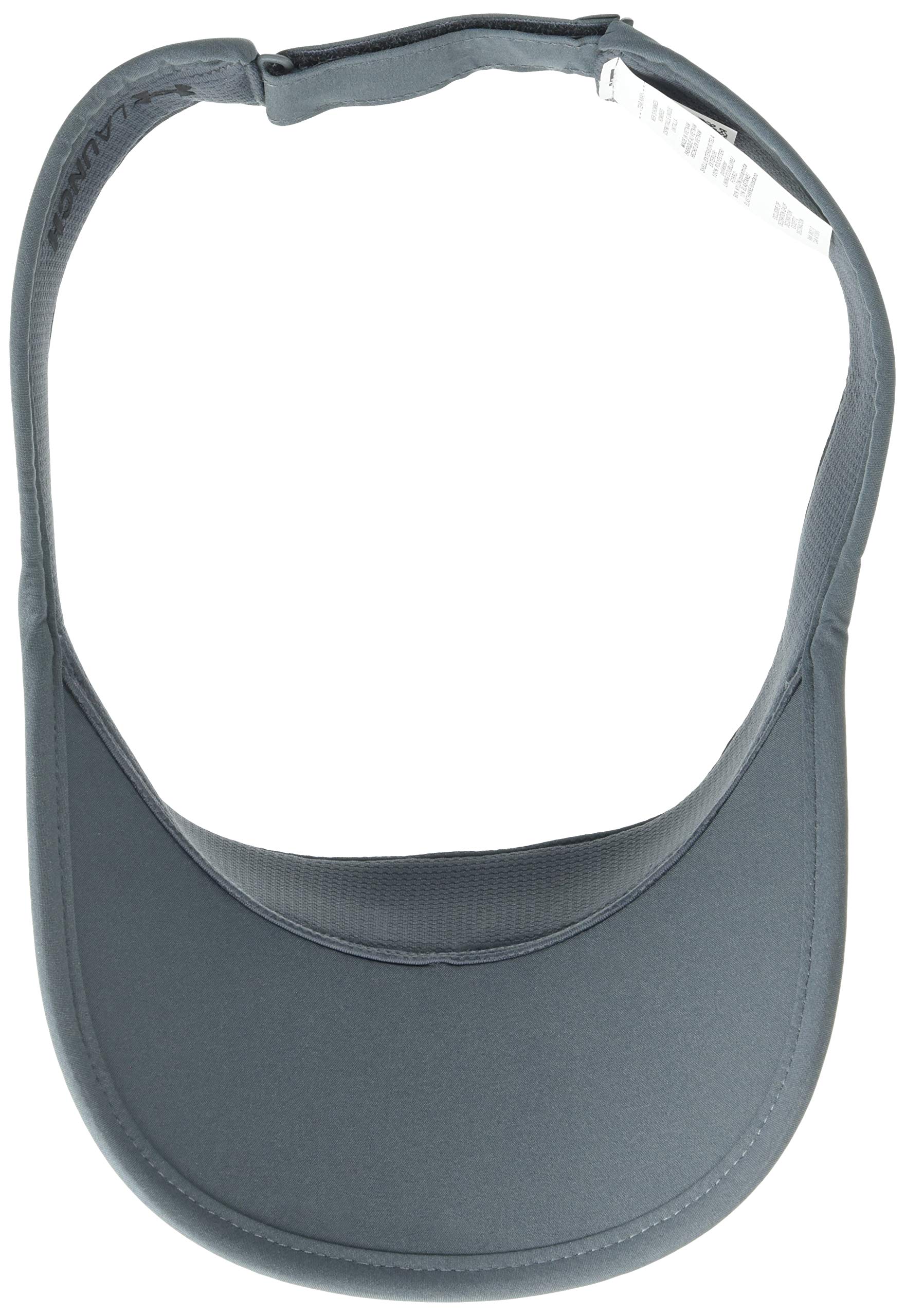 Under Armour Launch Run Visor, Pitch Gray (012)/Reflective, One Size Fits Most