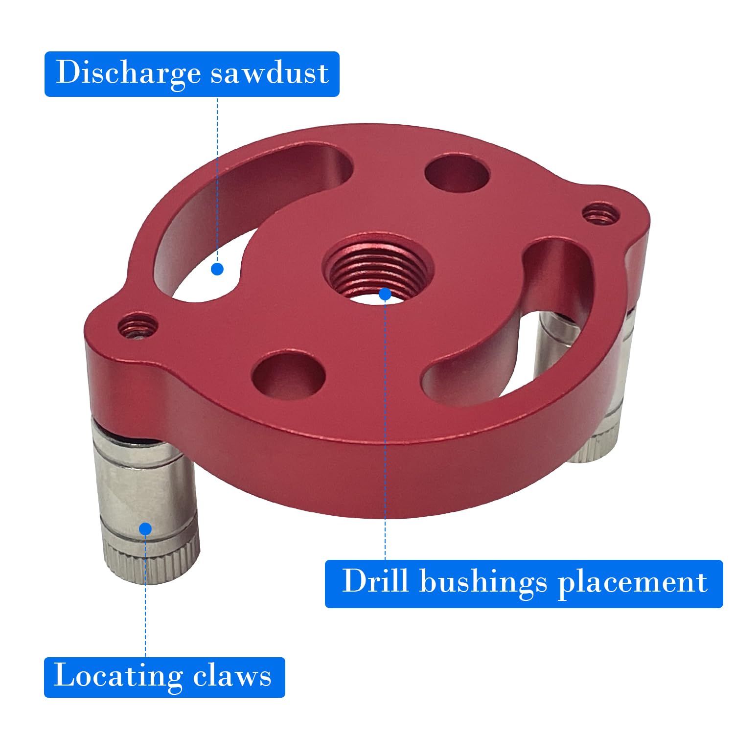 Sutekus Dowel Jig Drill Guide, Vertical Pocket Hole Jig Kit, Woodworking Hole Drill Positioner Locator Tool with M2 M3 M4 M5 M6 M7 M8 M9 M10 Drill Bushings