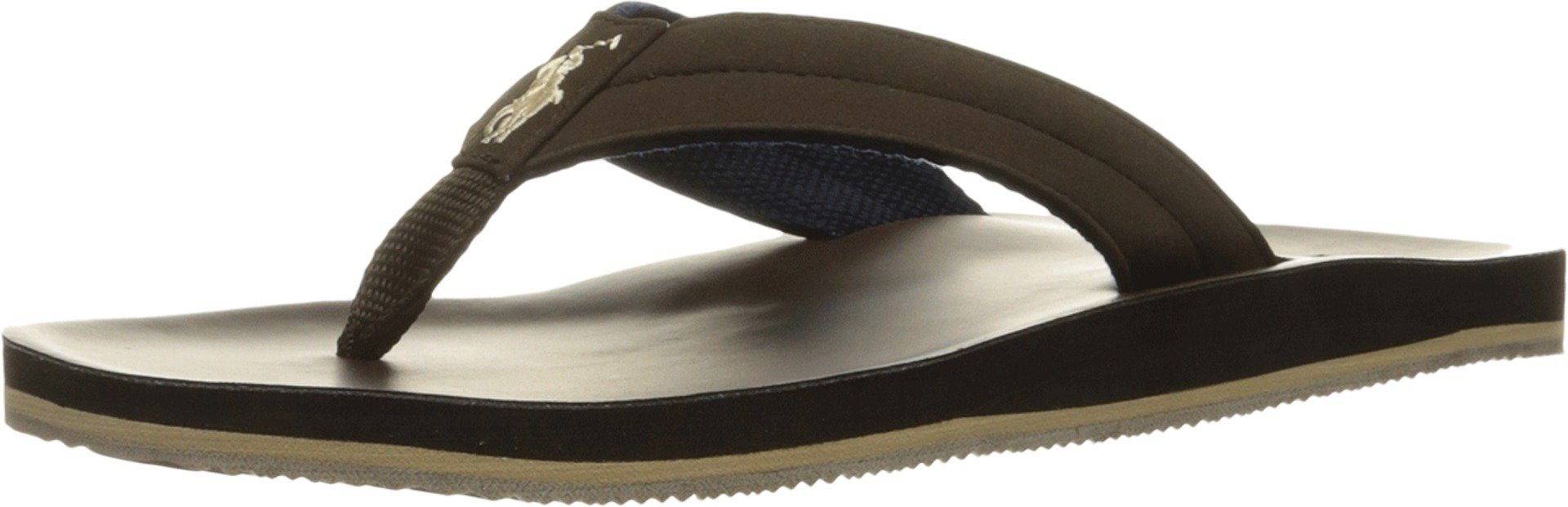 Polo Ralph Lauren Kids Zuma Ez PN Microfiber (Toddler/Little Kid), Chocolate, 7 M US Toddler