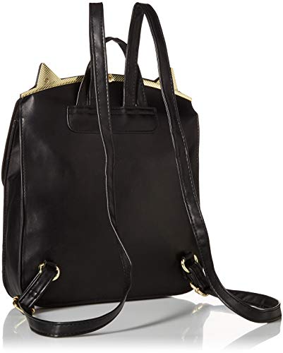 T-Shirt & Jeans Womens Back Pack with Cat Ears Frame, black