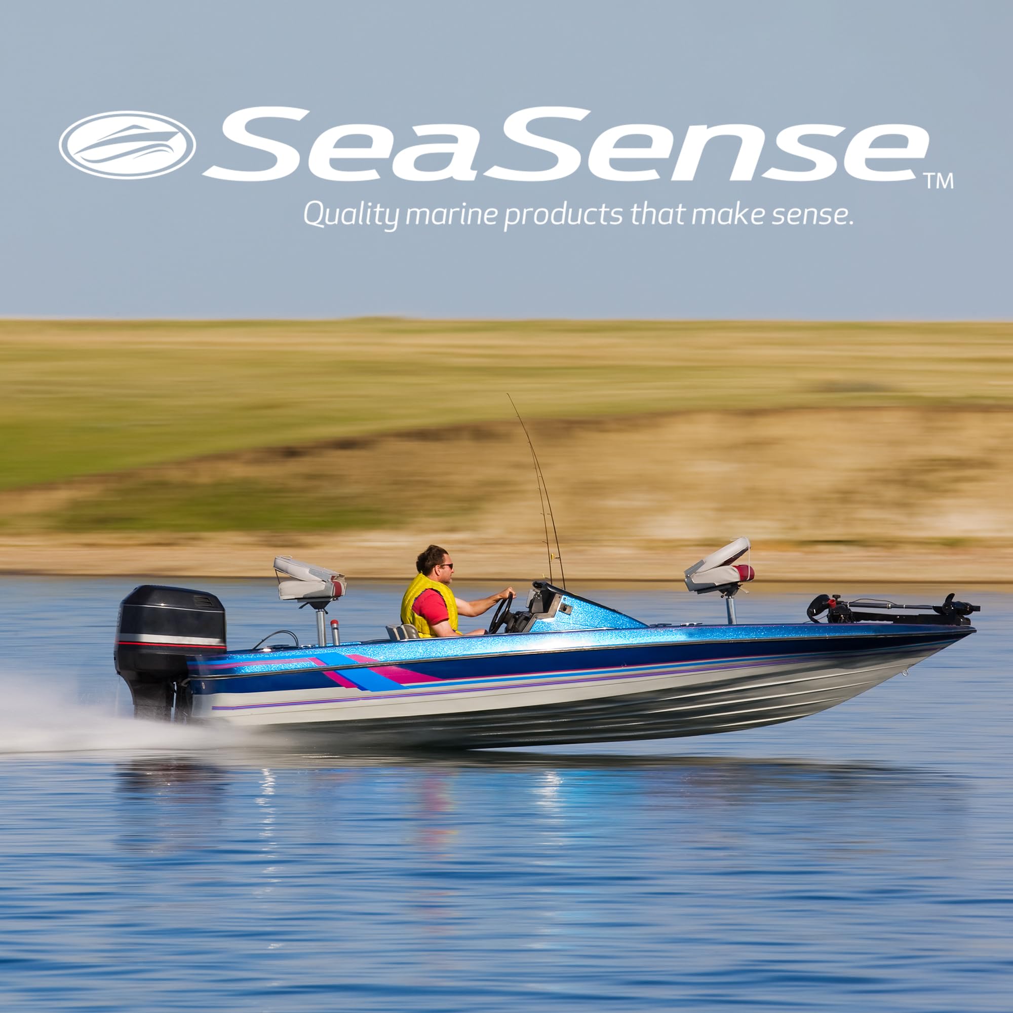 SeaSense Air Horn β Large Size (3.5 oz), 118 dB β Loud 1 Mile Range, Meets EPA & USCG Standards β Great for Boat & Marine Safety, Ideal for Sporting Events Such as Football & Soccer