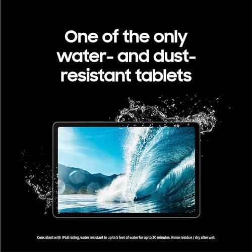 SAMSUNG Galaxy Tab S9 FE Wi-Fi 10.9β 128GB Android Tablet + Free smart book cover, IP68 Water- and Dust-Resistant, Long Battery Life, Powerful Processor, S Pen, 8MP Camera, US Version, 2023, Graphite