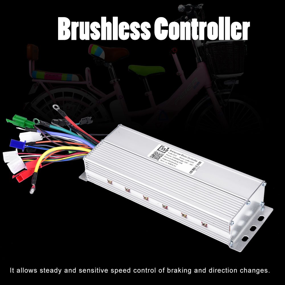 SolUptanisu Electric Bike Motor Controller,36V/48V 350W Brushless Motor Controller with LCD Panel for Electric Bike Scooter