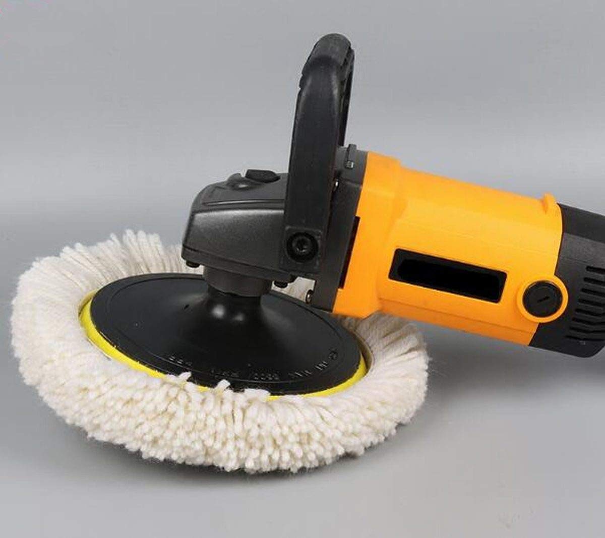 Sisha-A Wool Polishing Pads, 2 Pack 7" Buffing Pads with Hook and Loop Back for Compound, Cutting & Polishing, 100% Natural Wool, Thick and Aggressive