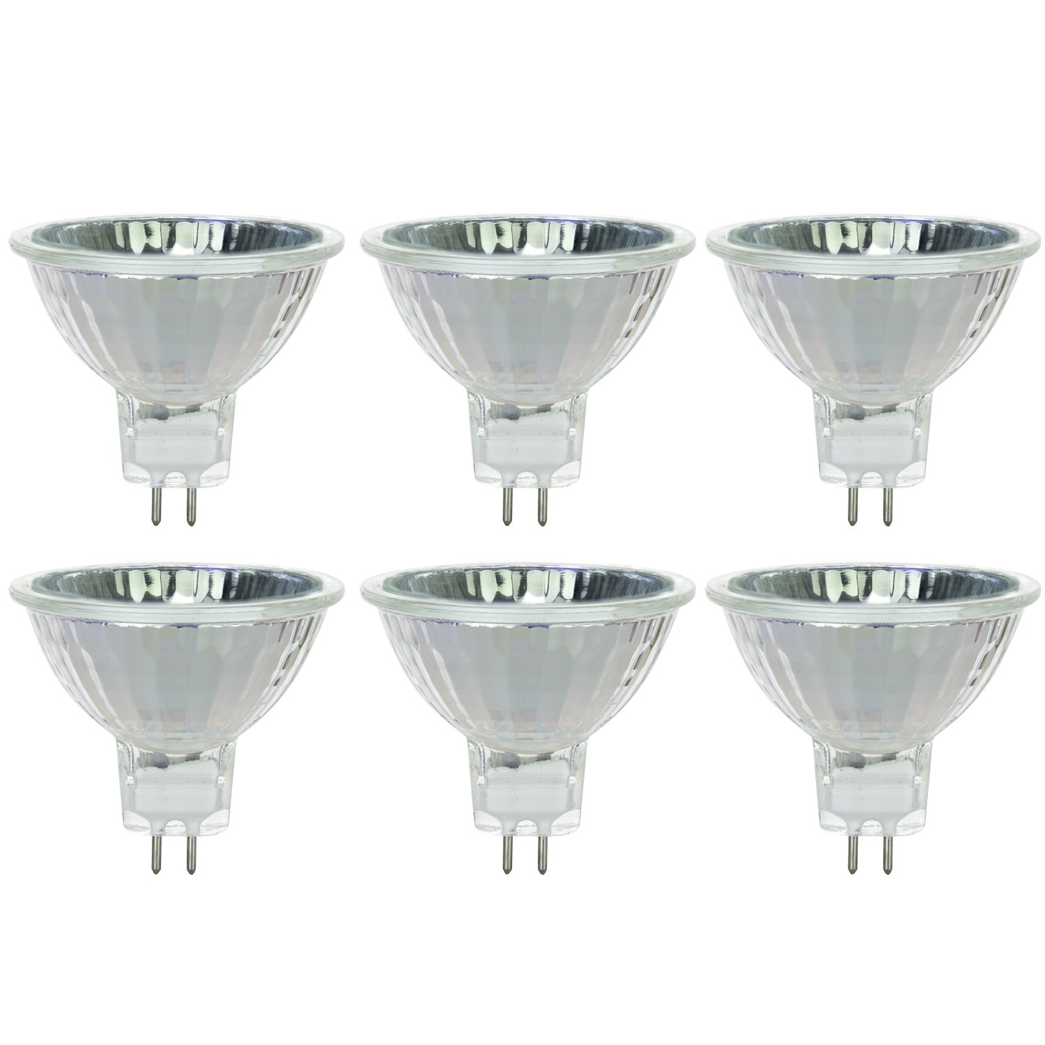 Sunlite 35MR16/CG/FL/12V/6PK Halogen 35W 12V MR16 Flood Light Bulbs (6 Pack)