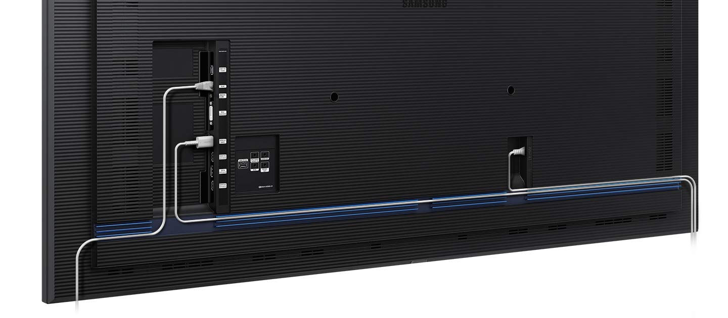 Samsung QB65R 65 inch 4K UHD LED Commercial Signage Display for Business with HDMI, Wi-Fi, 350 nit (LH65QBREBGCXZA), Black