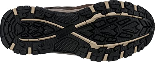 Skechers mens Selmen-enago Trail Oxford Hiking Shoe, Chocolate, 10 US