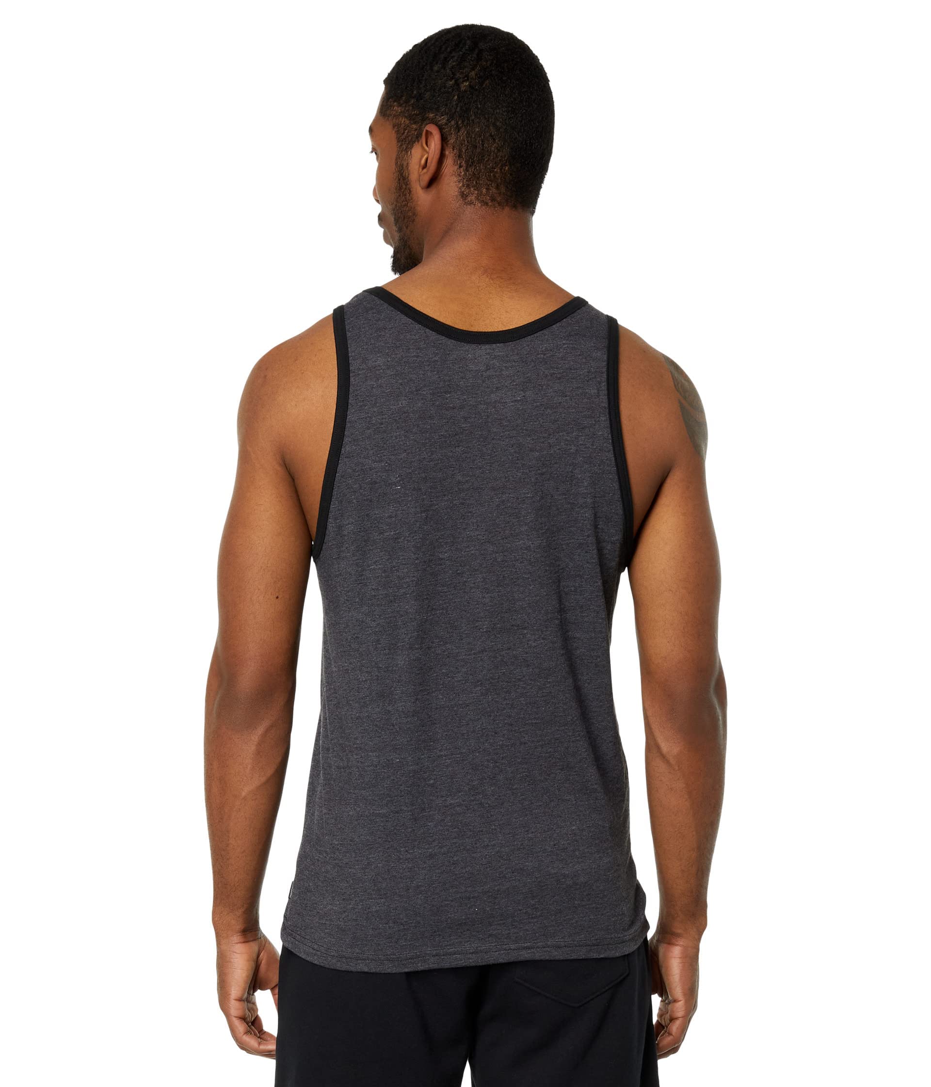 Quiksilver Men's Streamline Tank Tee Shirt, Charcoal Heather, Small