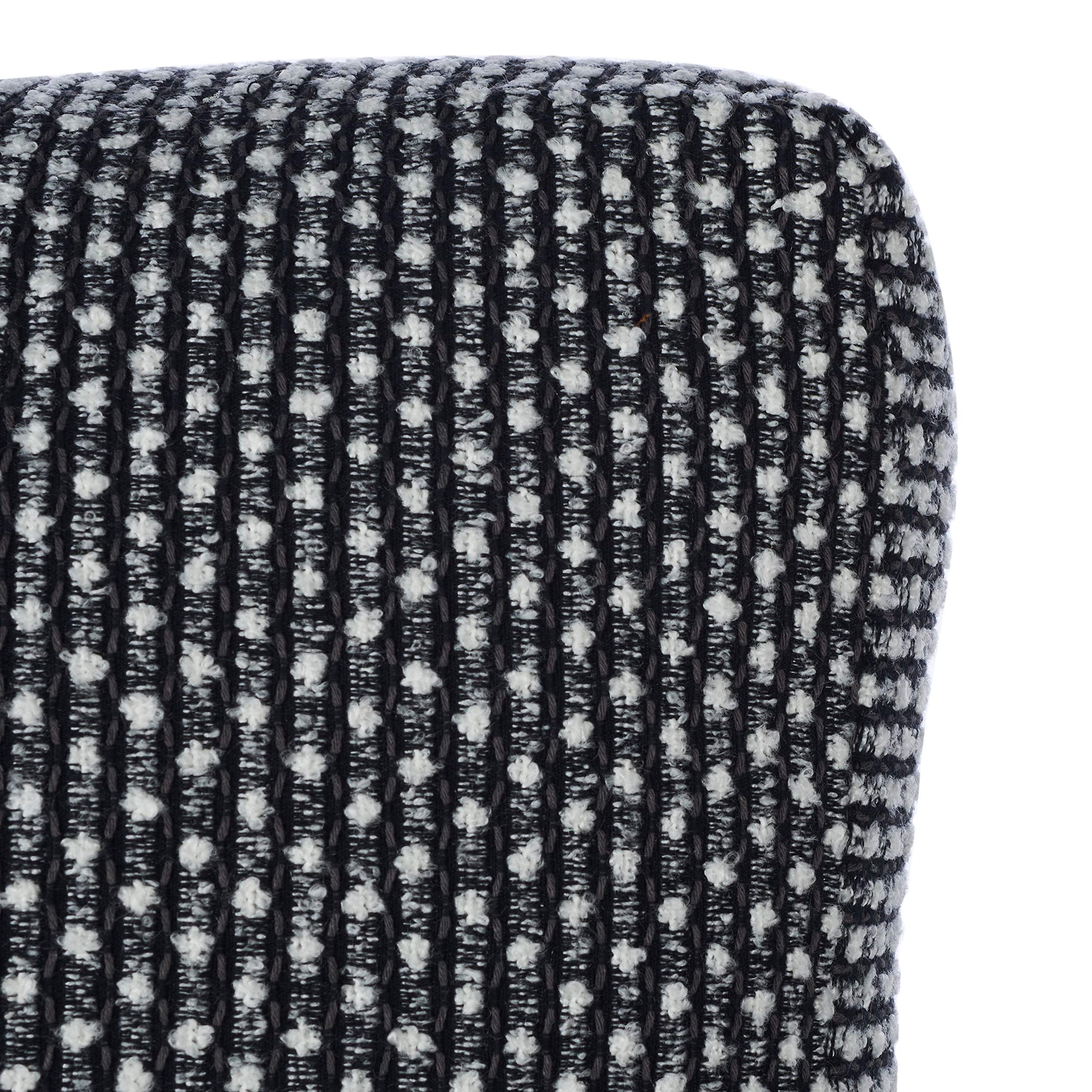Safavieh Couture Collection Kiara Mid-Century Black and White Cushion Accent Chair