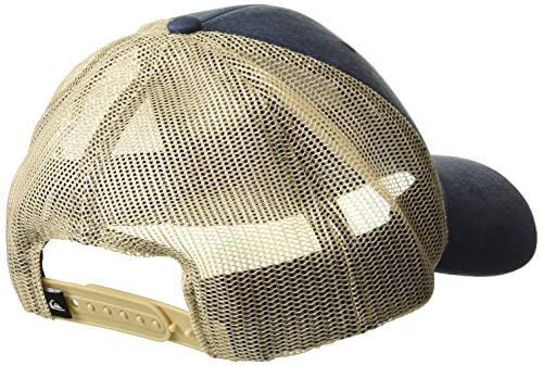 Quiksilver Men's Down The Hatch Snapback Trucker Hat, Midnight Navy, One Size