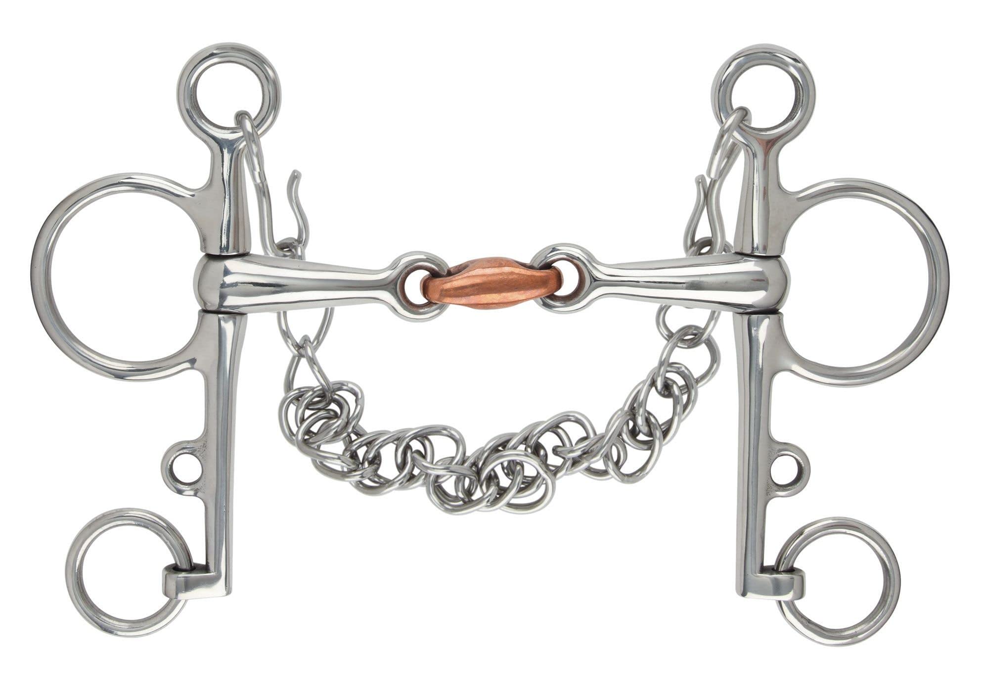 Shires Equestrian Double Jointed Copper Lozenge Pelham (5")
