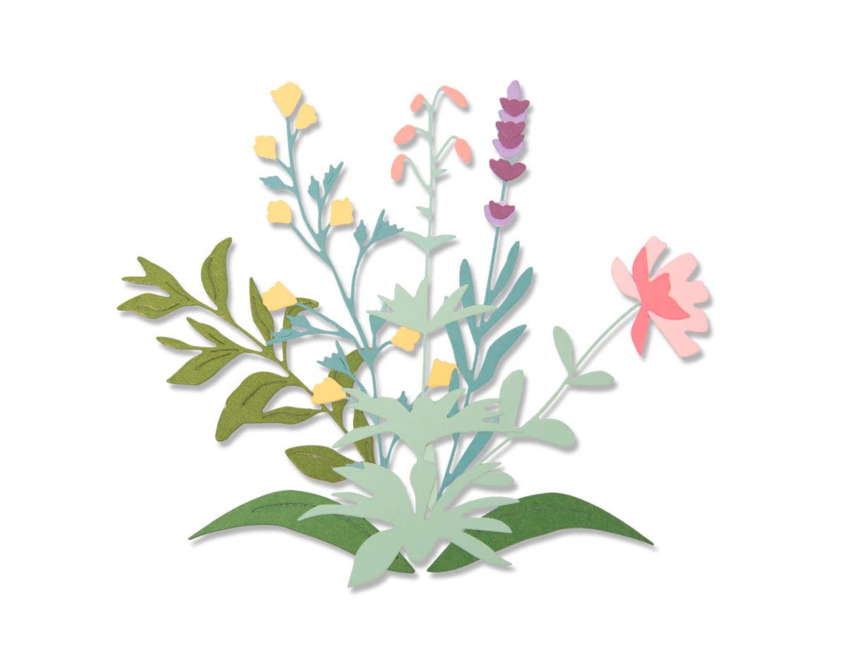 Sizzix Thinlits Die Set 8 Pack Spring Stems by Olivia Rose, Multicolor