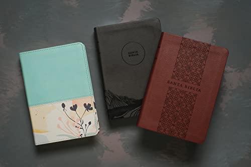 Santa Biblia NTV, Edición compacta, letra grande (SentiPiel, Menta, Letra Roja) (Spanish Edition)