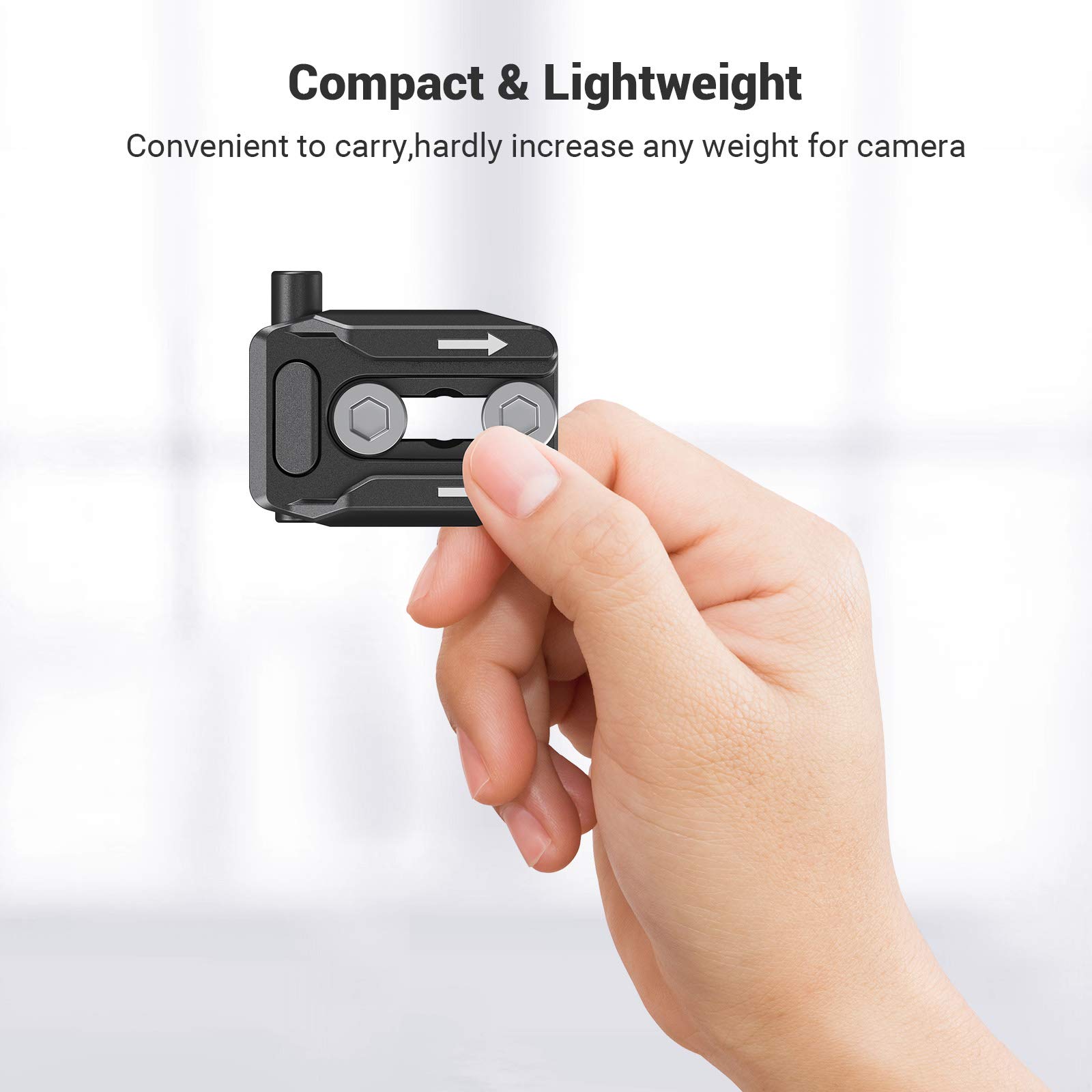 SmallRig Cold Shoe Mount Adapter with Safety Release for Camera Cage Flash LED Monitor - BUC2806