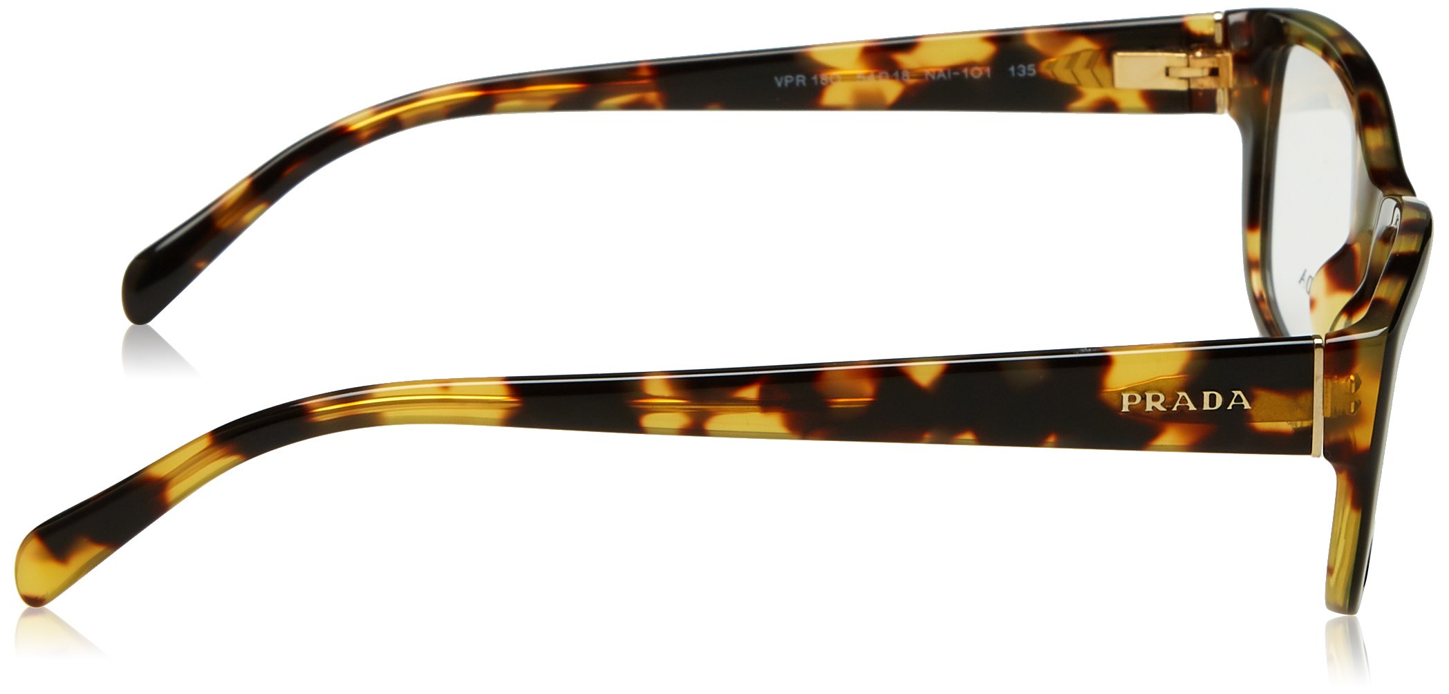 Prada PR18OV Eyeglass Frames NAI1O1-54 - Top Black/Medium Havana PR18OV-NAI1O1-54