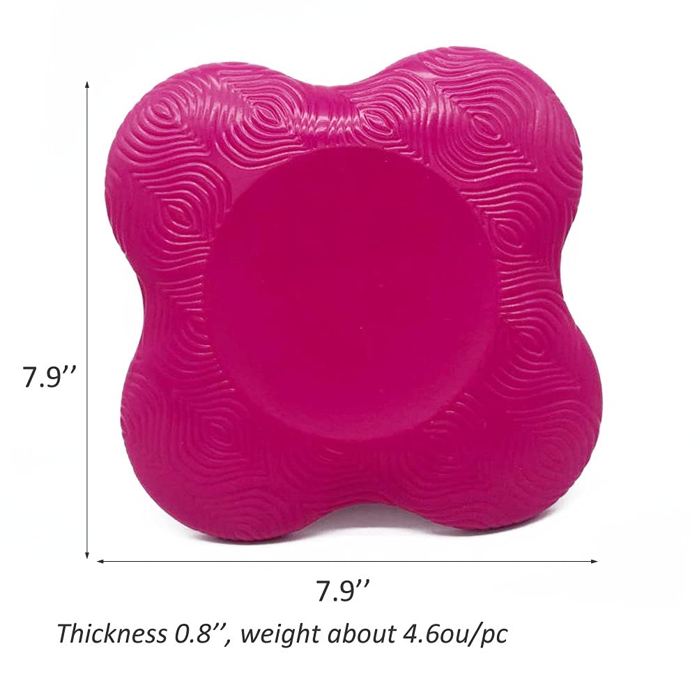 Yoga Knee Pad Support, Non Slip Cushion for Knees Thick Kneeling Pad, Soft Yoga Knee and Elbow Wrist Pads for Women/Men, for Kneeling Down, Workout, Pilates Exercise 2 Pack (Rose)
