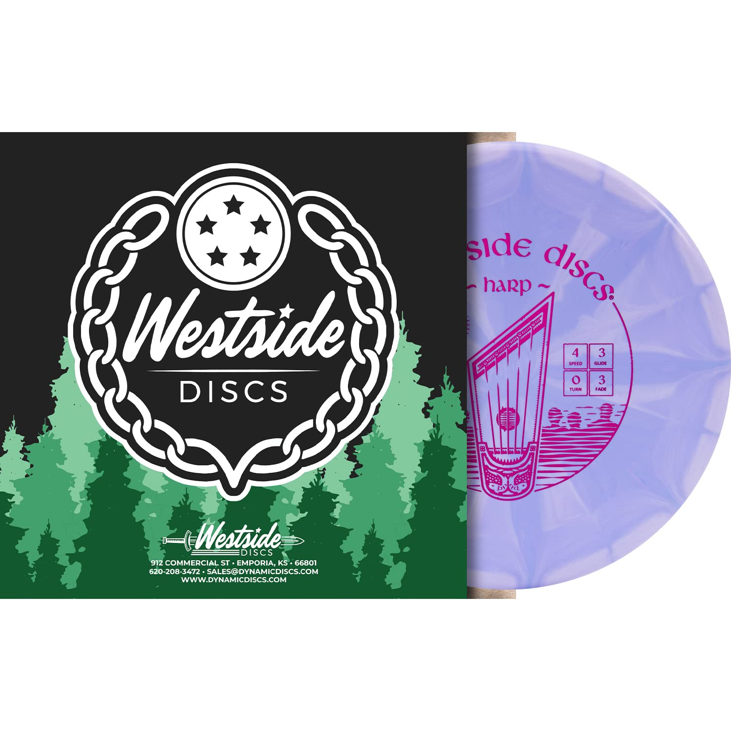 Westside Discs BT Medium Burst Harp Disc Golf Putter | Overstable Frisbee Golf Putt and Approach Disc | Stamp Colors Will Vary (Green)