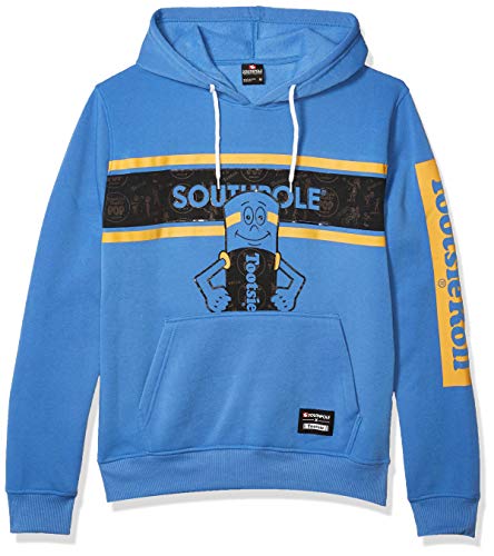 Southpole Men's Tootsie Fashion Fleece Sweatshirt (Hoody, Crewneck), Sky Blue Giantroll, Medium