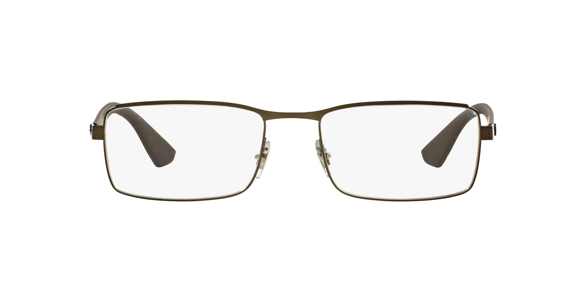 Ray-Ban Men's RX6332 Rectangular Prescription Eyewear Frames, Matte Gunmetal, 55mm