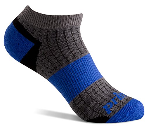 Prince Boys' Low Cut Athletic Socks for Active Kids (3-9 (Big Boys), Grey)