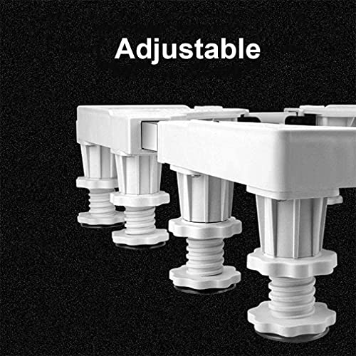 RatsCh Washing Machine Base Multi-Functional Adjustable Refrigerator Dryer Stand with 4/8/12 Legs Length/Width 48-72cm Washer Pedestals & Frames Anti Vibration Mute Height 11-13cm (Size : 8Legs)