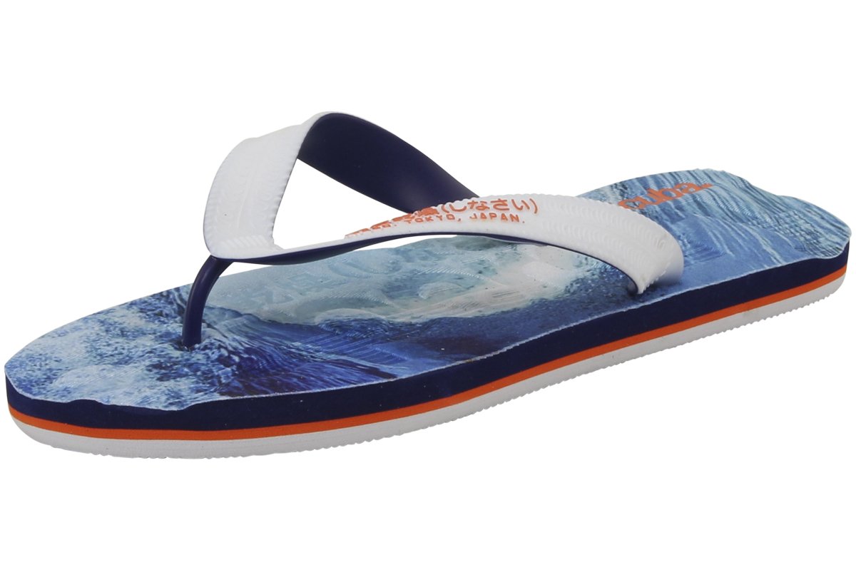 Superdry Men's Scuba Blue Tube Ride Flip Flop Sandals Shoes Sz: S